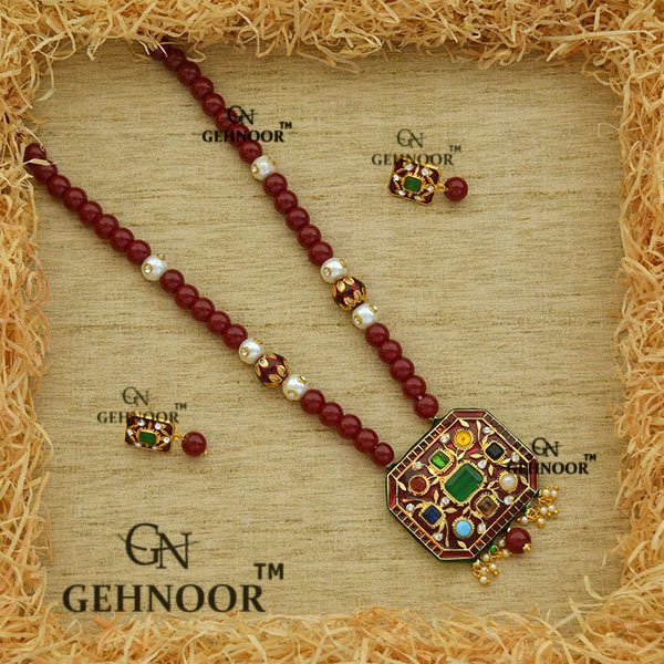 JAYANI MAROON NECKLACE