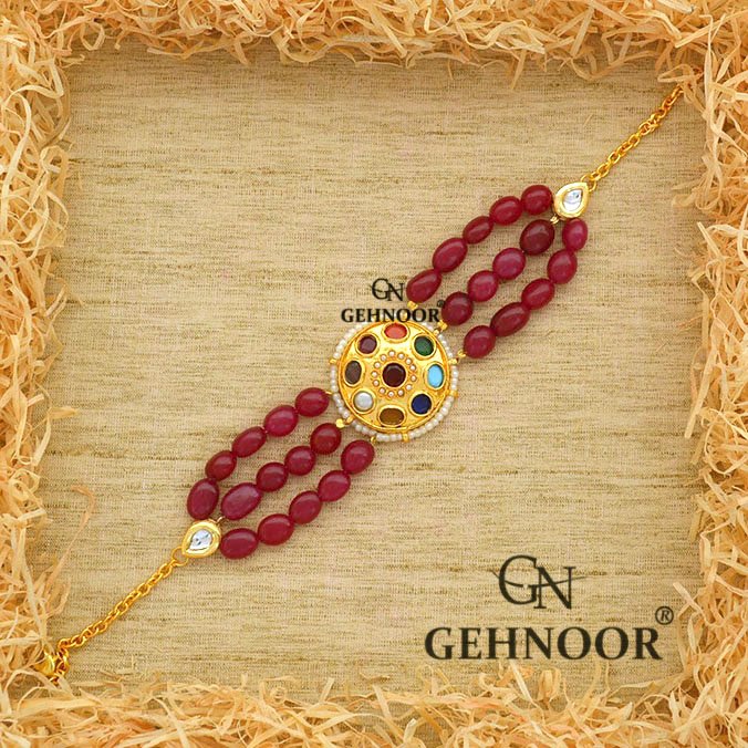 JAHNAVI MAROON BRACELET